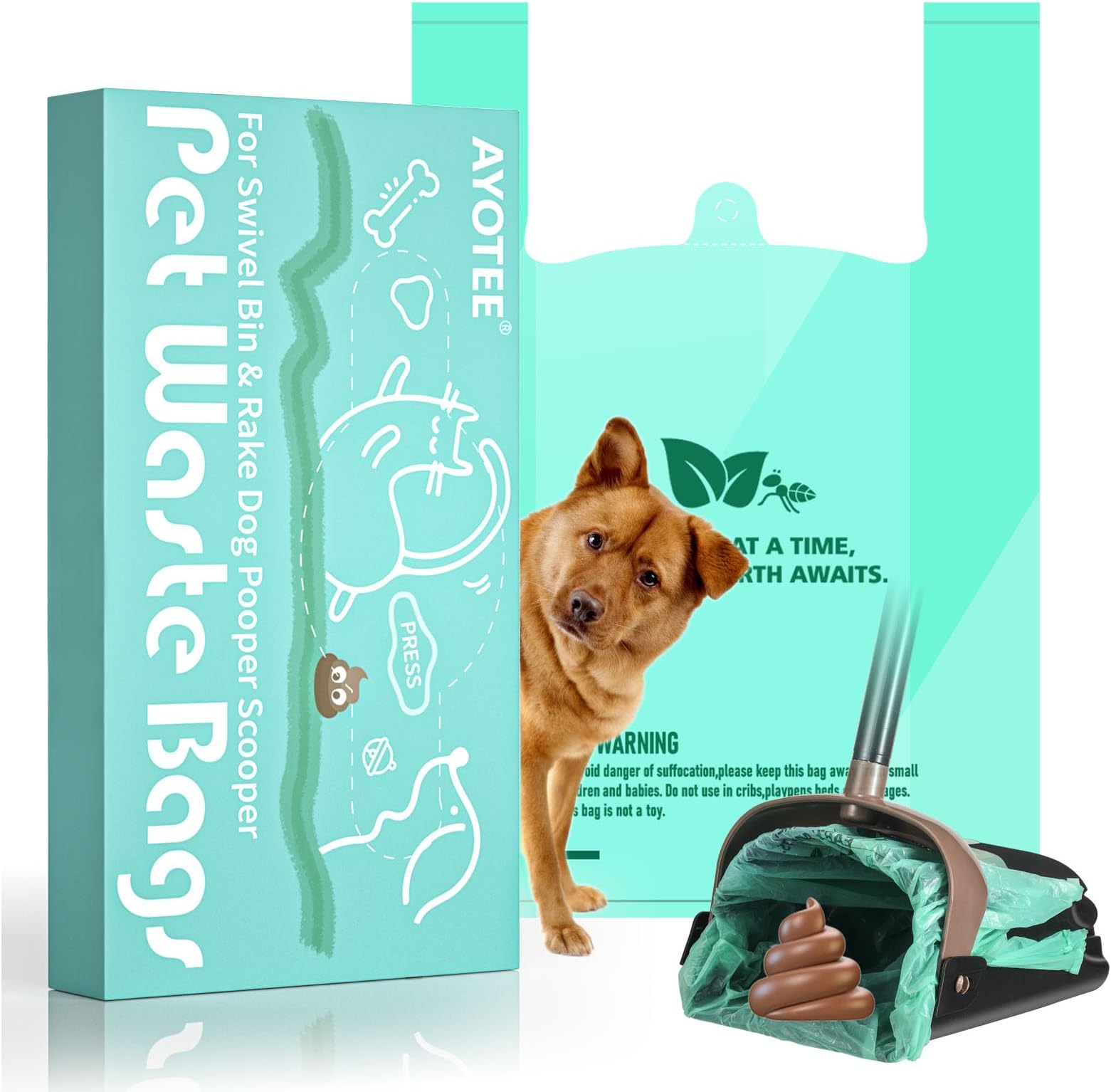 Amazon.com: MXF Dog Poop Bag, 100 Dog Waste Bags for MXF Pooper Scooper ...