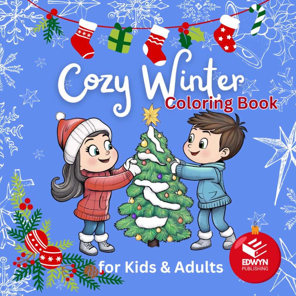 Amazon.com: Cozy Winter Coloring Book for Kids and Adults: Cute and ...