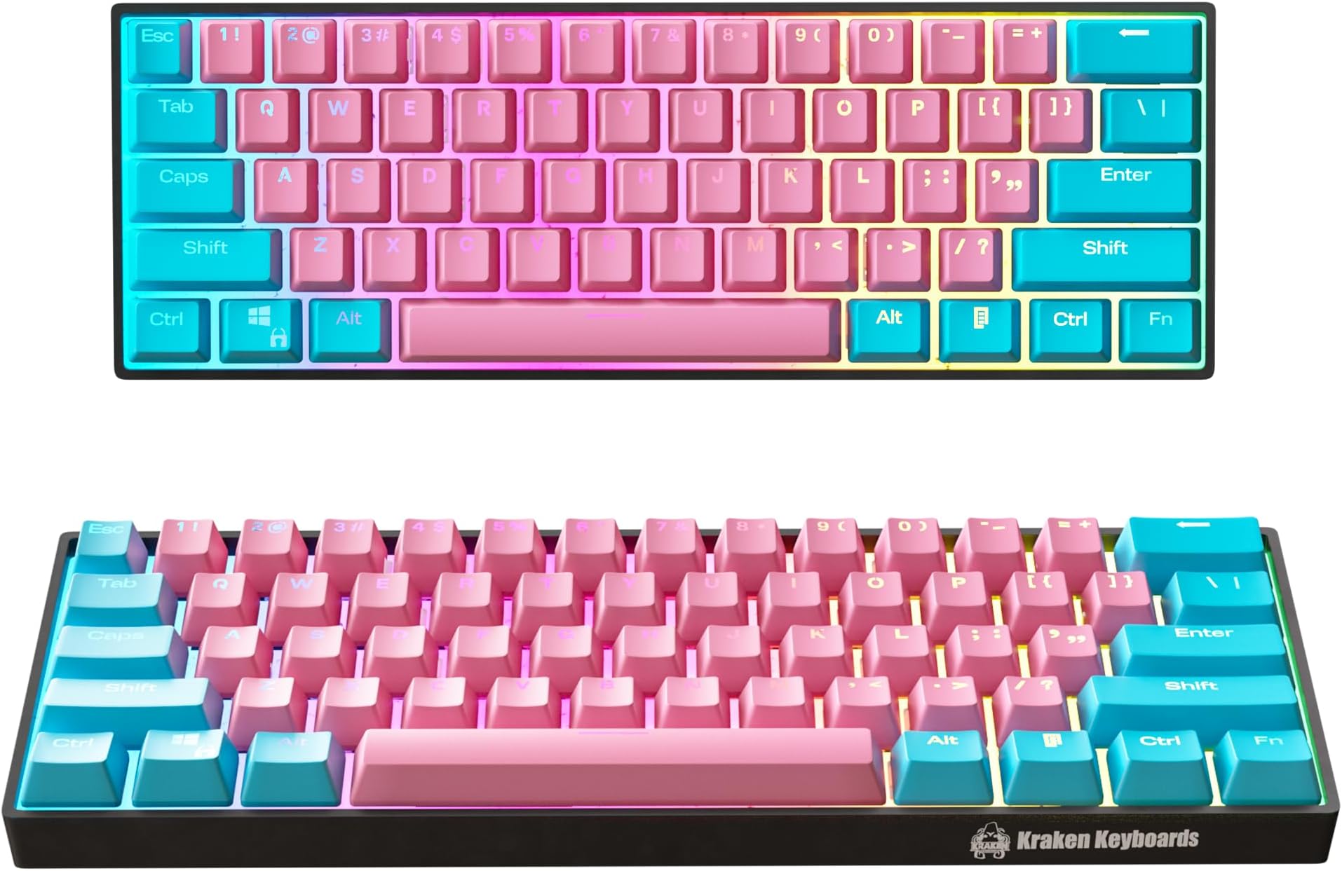 Amazon.com: Clix x Matrix 60% Gaming Keyboard - Fast Keyboard Switches ...