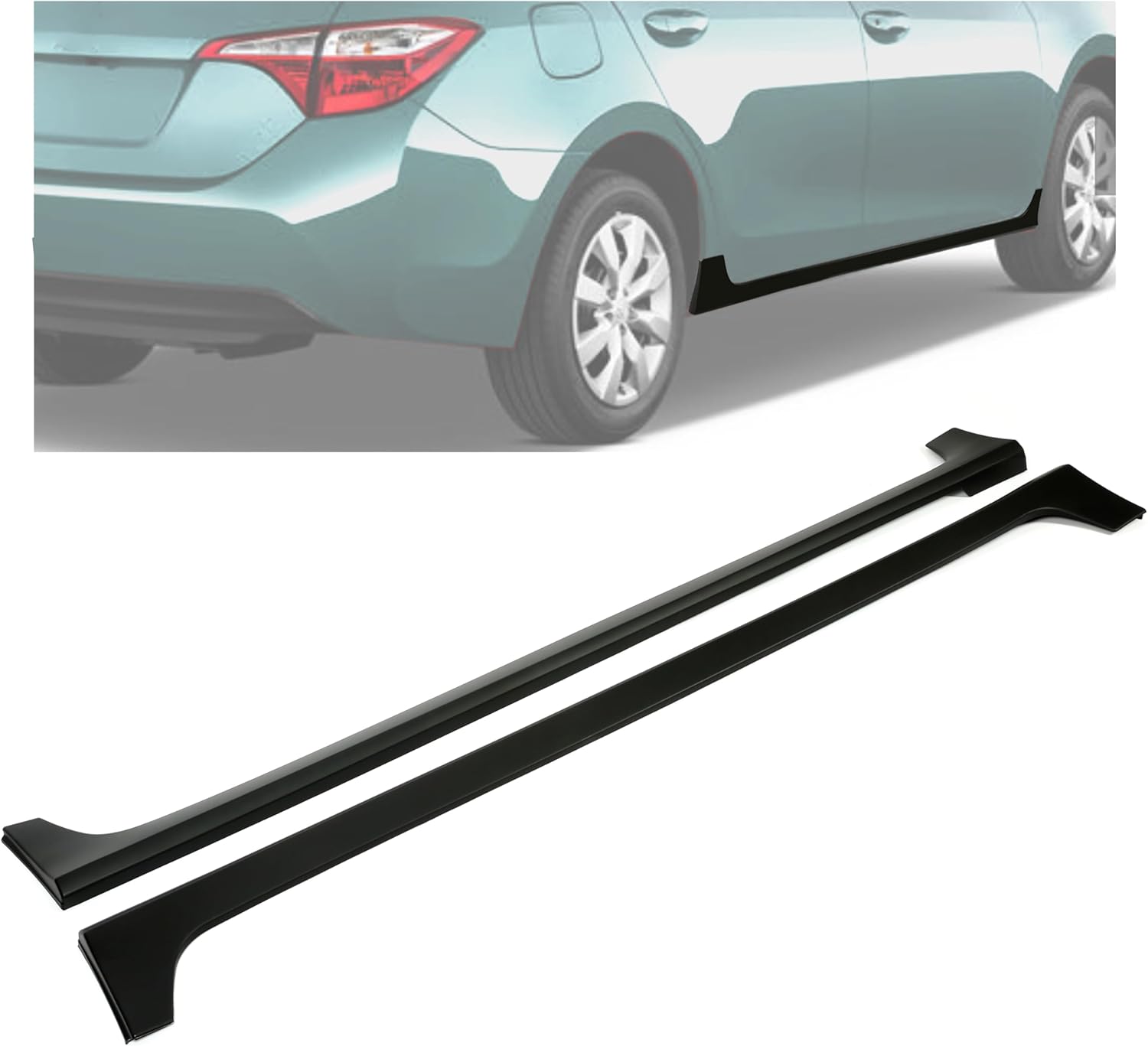 Amazon.com: KUAFU Side Skirt Compatible with 2014-2019 Toyota Corolla ...