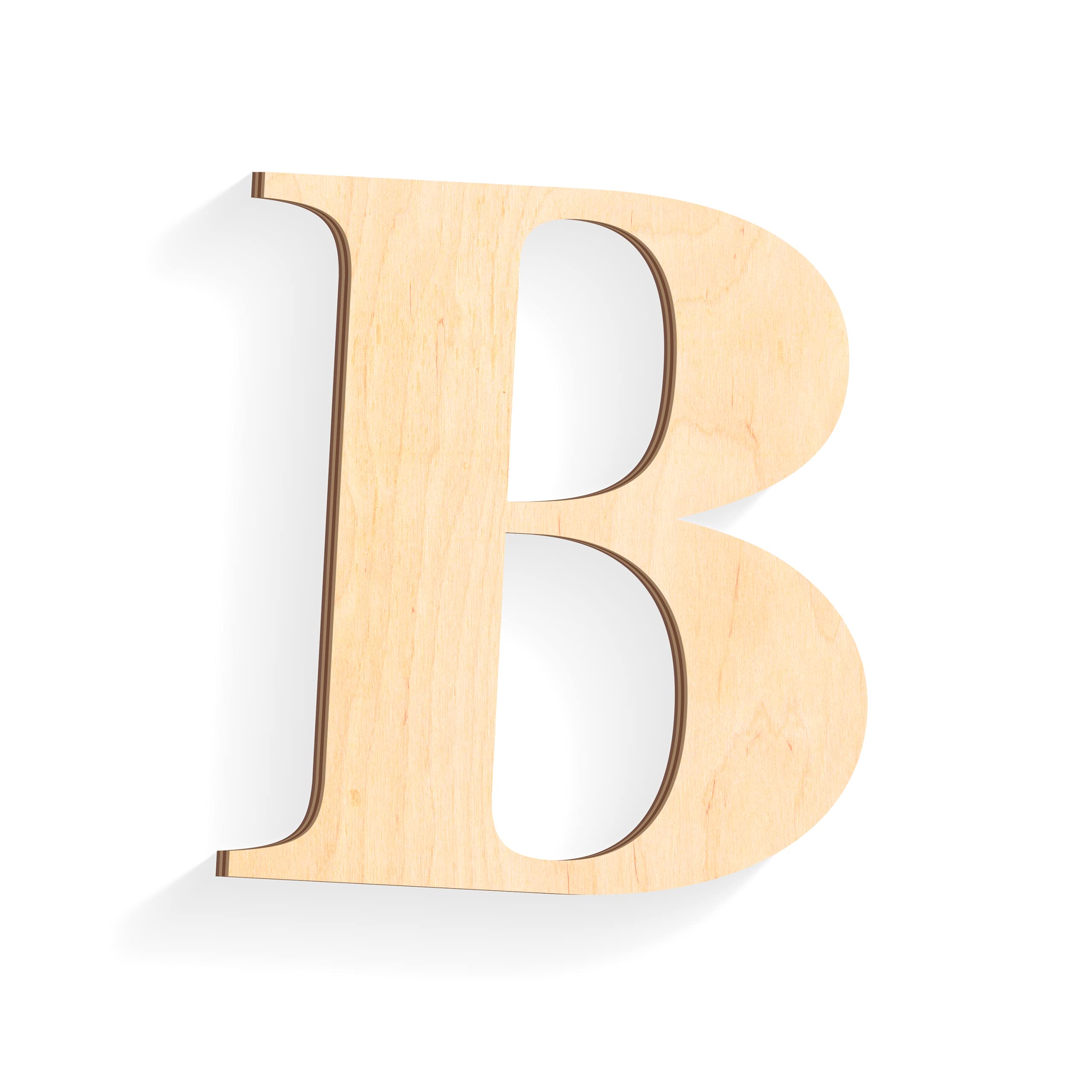 Amazon.com: 12 inch Tall Unfinished Wooden Letters B and Glue Points ...