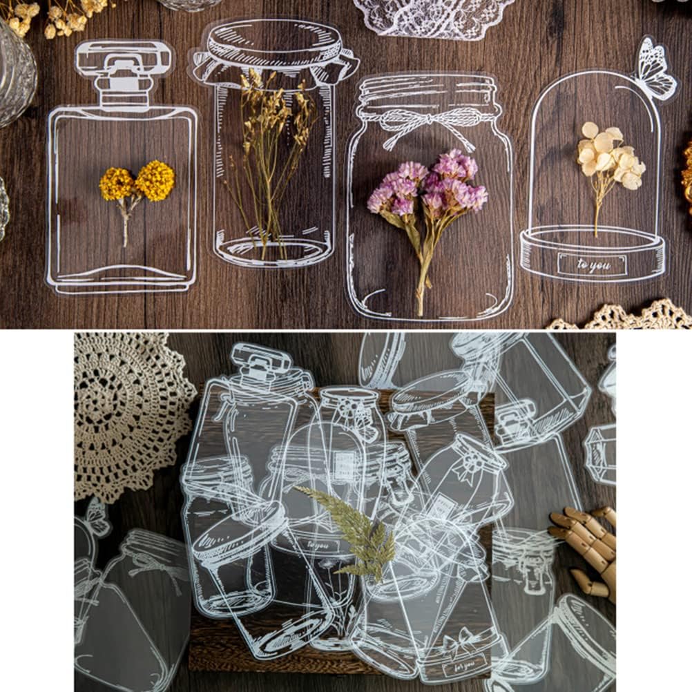 Amazon.com: 20Pcs Transparent Dried Flower Bookmarks Beautiful DIY ...