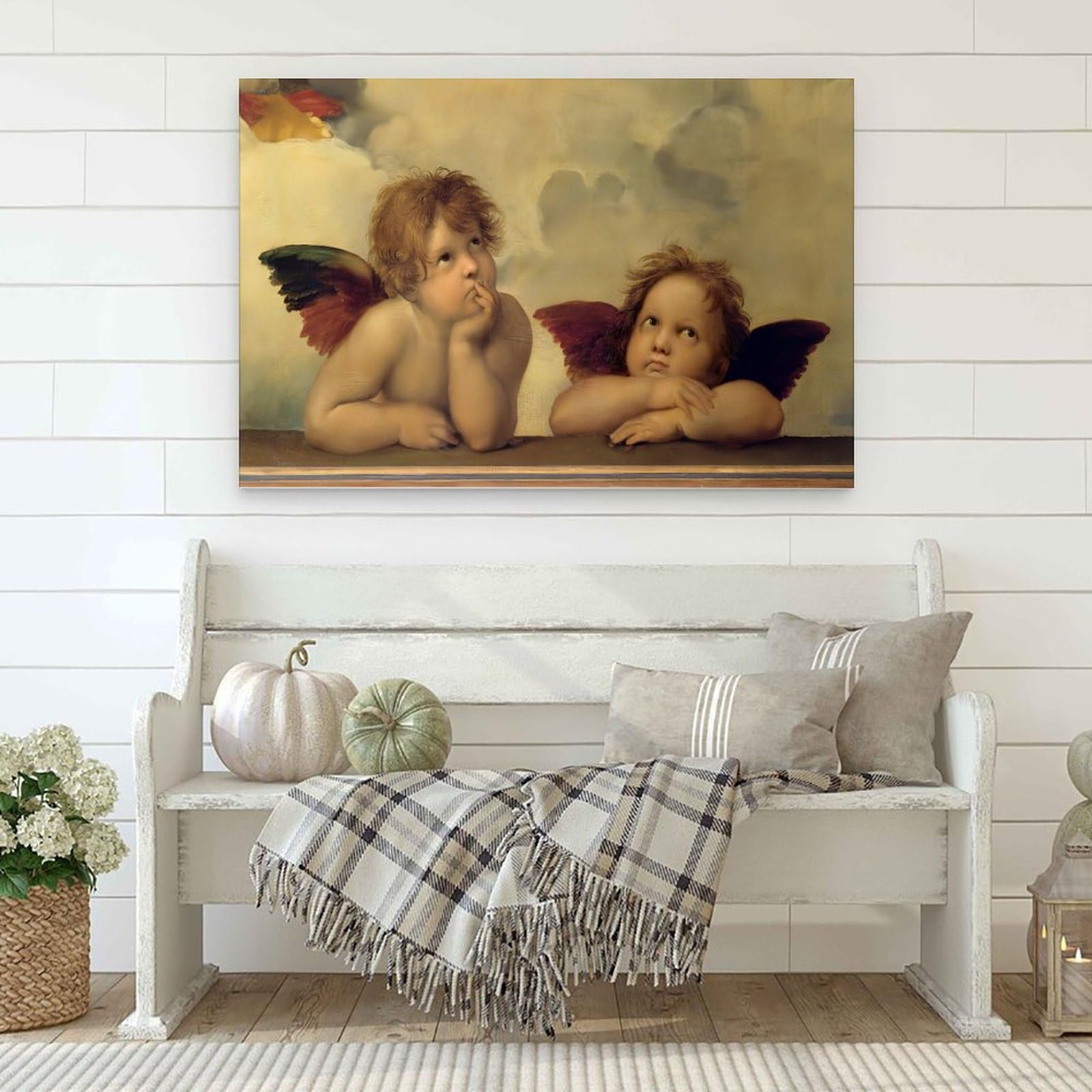 Raphael Winged Cherubs On Elbows Angel Realism Romantic Artwork ...