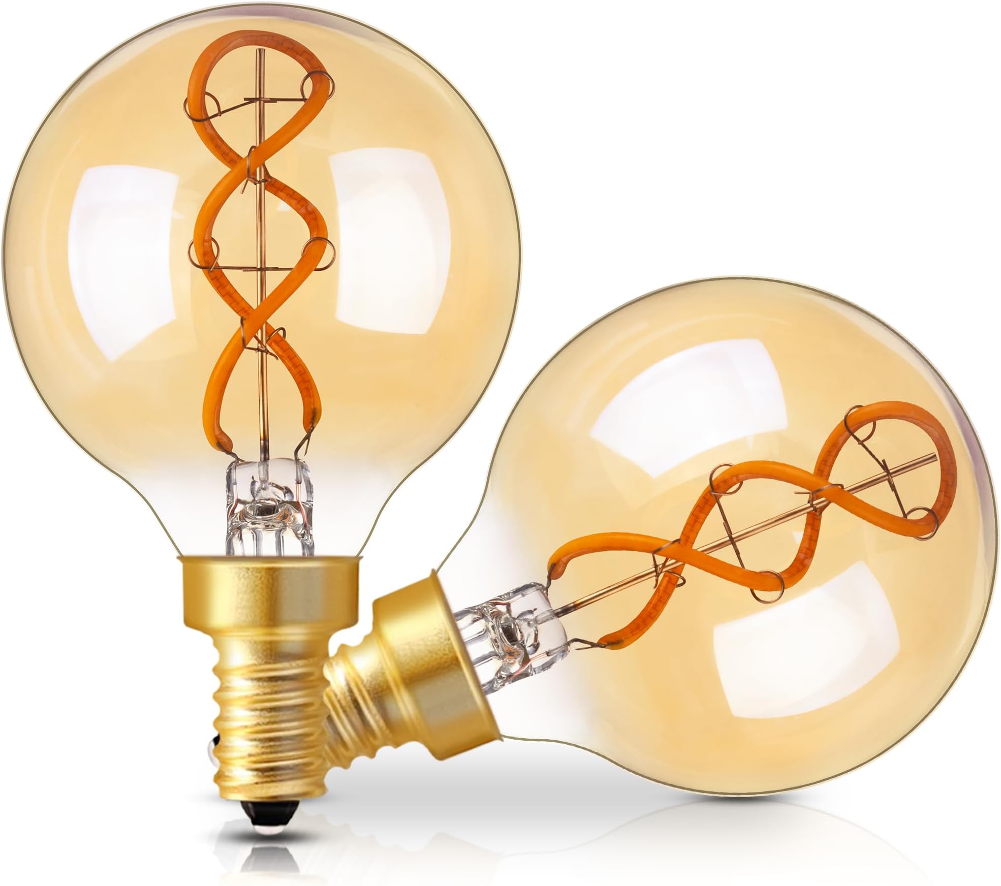 Genixgreen Vintage E14 LED Filament Bulbs, 3W Dimmable Small Edison ...