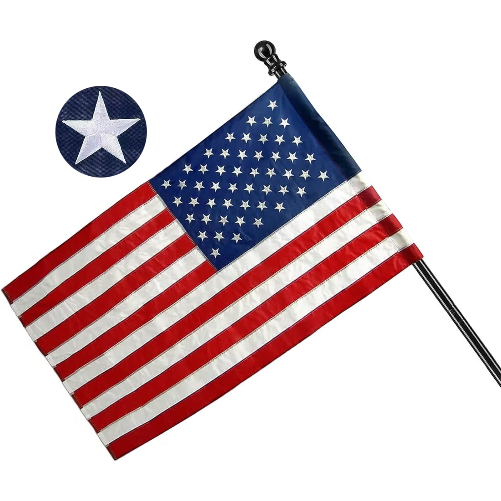 Amazon.com : TOPFLAGS American Flag Sleeve US Flags 2.5x4 Outdoor ...