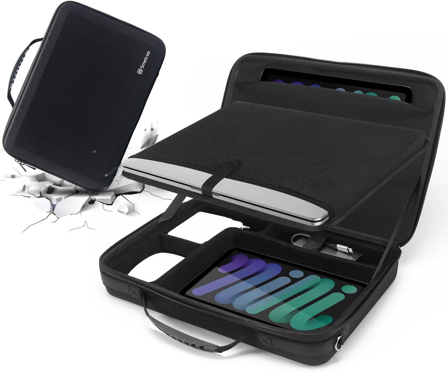 Smatree Laptop Hartschale Aktentasche 16 Zoll, Tragetasche Kompatibel ...