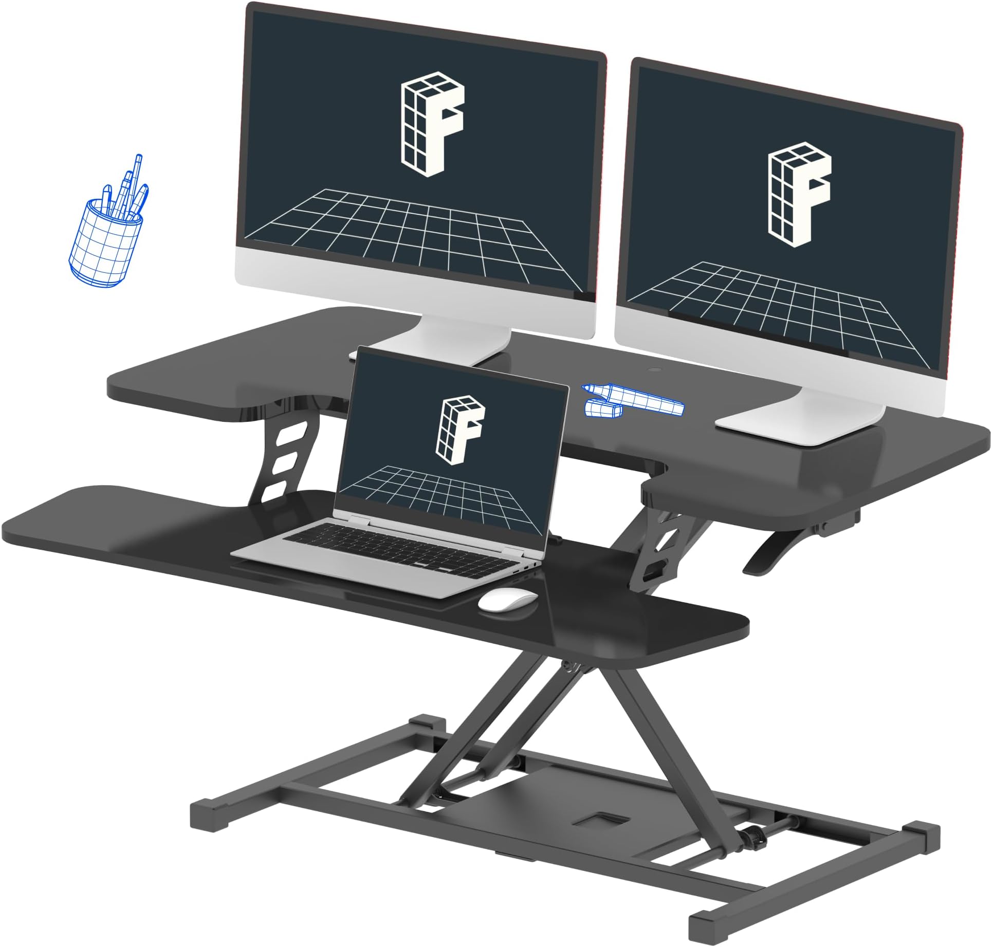 Amazon.com : Vari VariDesk Pro Plus 36 - Adjustable Desk Converter with ...