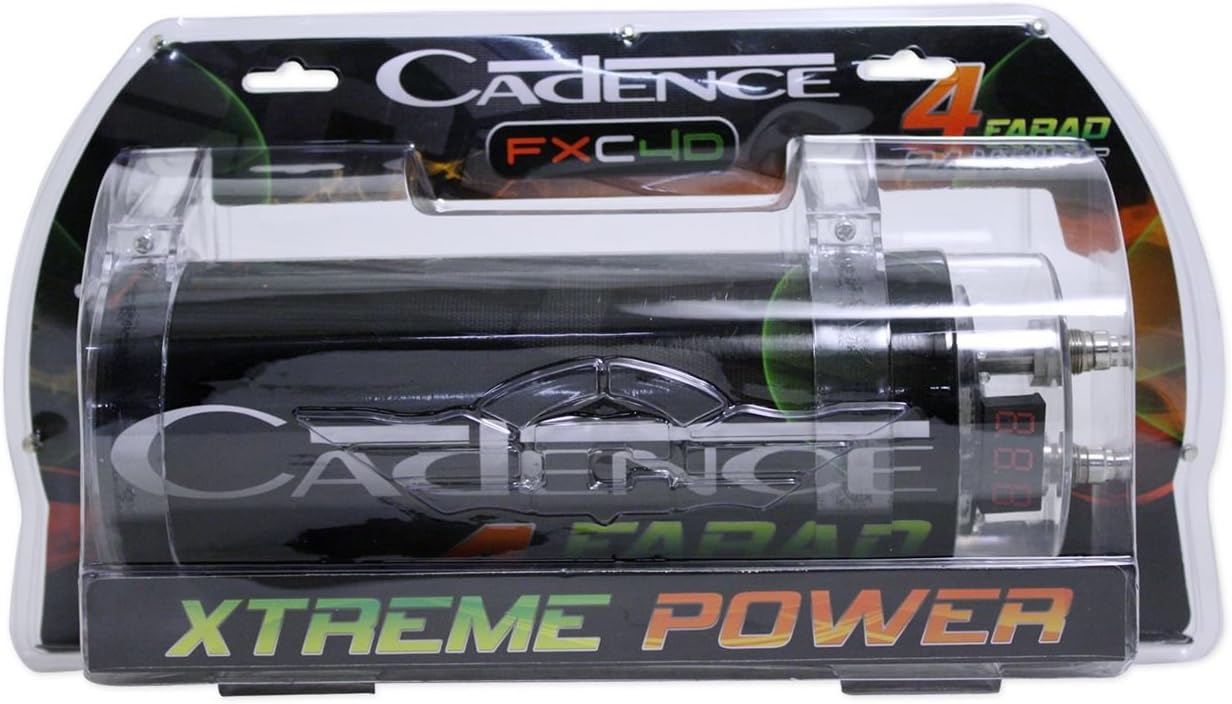 Amazon.com: Cadence Fxc4d 4 Farad / 12 Volt Digital Power Capacitor ...