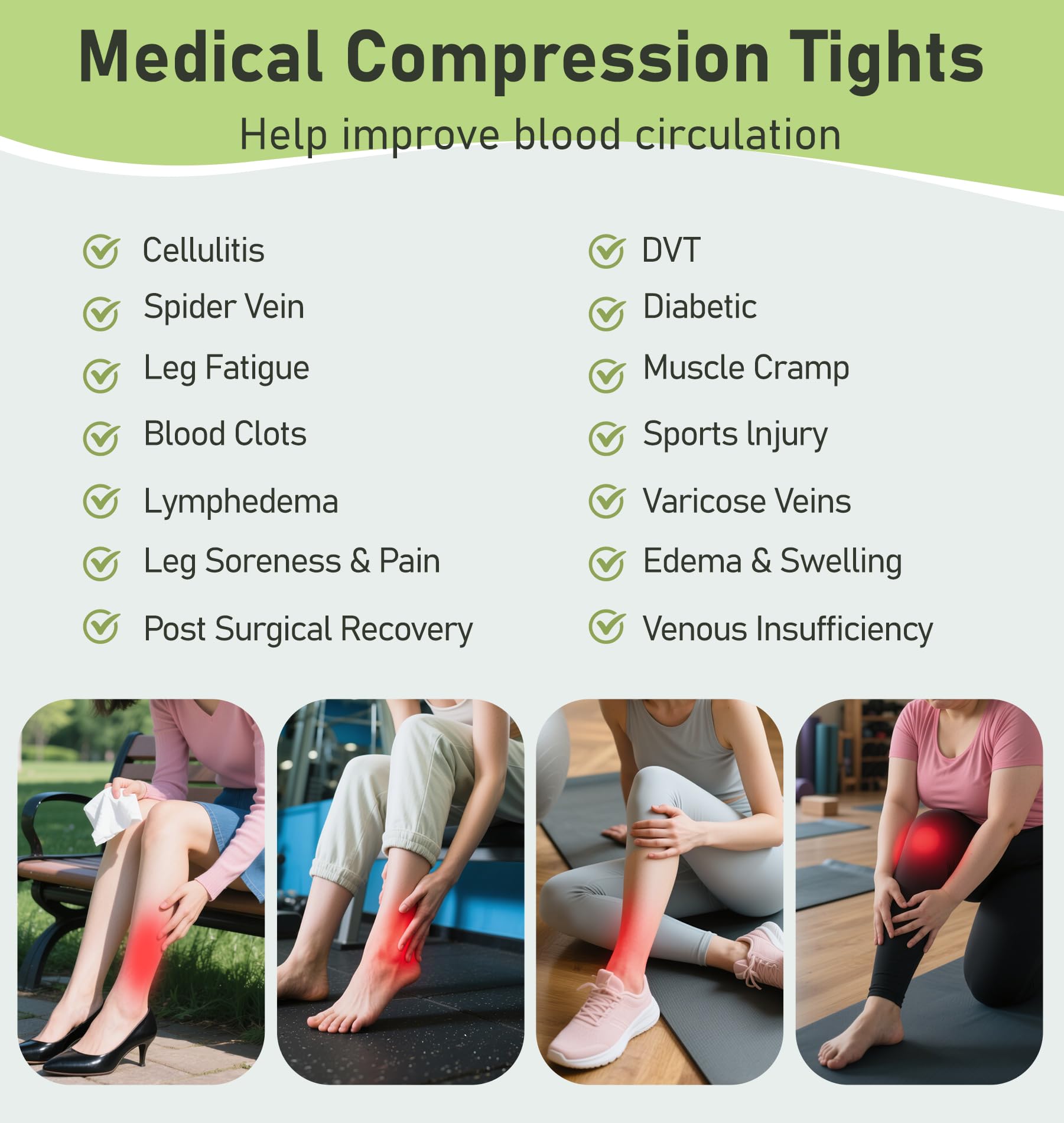 Snapklik.com : Medical Compression Pantyhose For Women & Men, Comfort ...