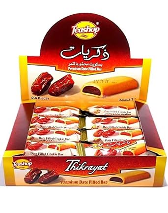 Amazon.com: Teashop-Thikrayat Premium Date Filled Bar, 24 Count