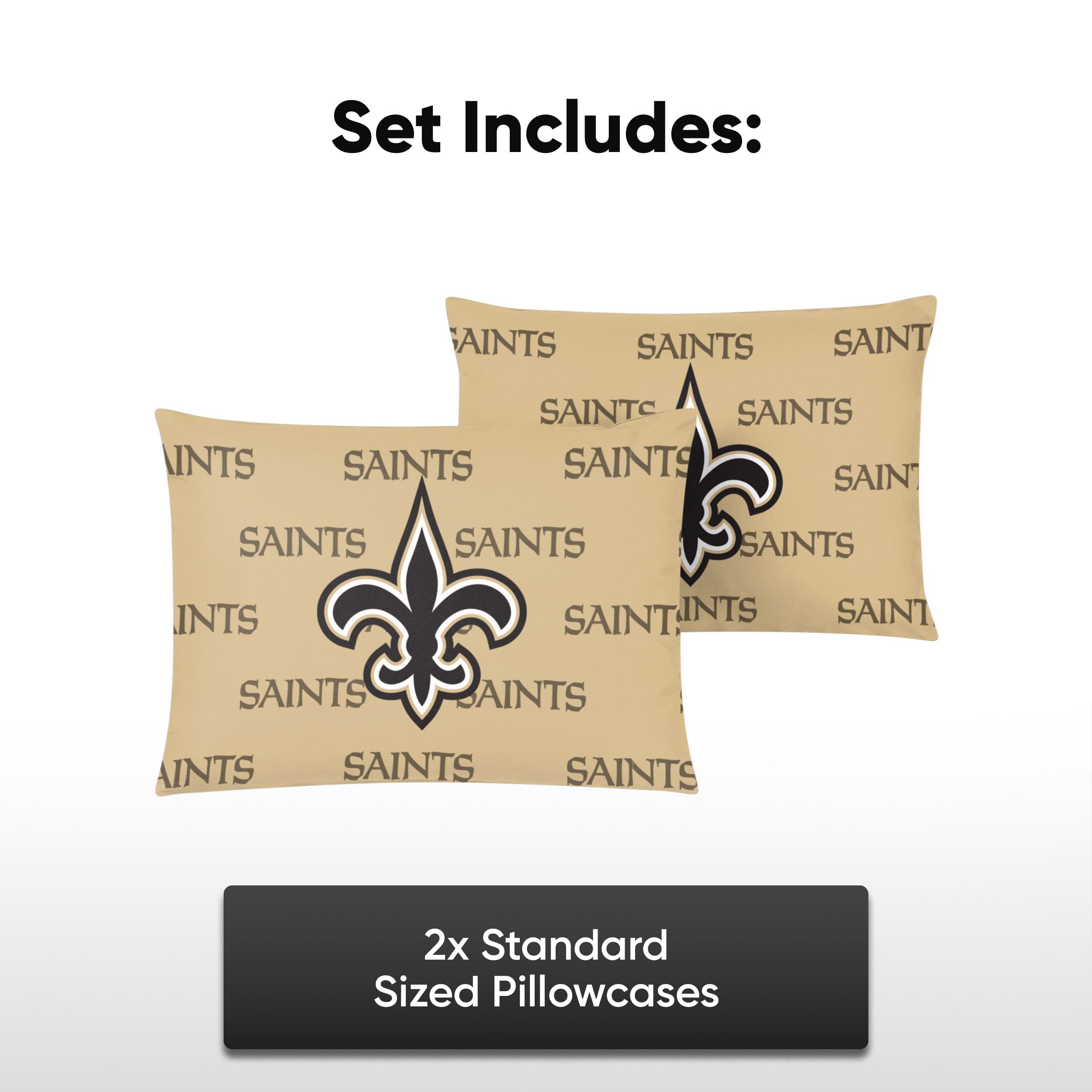 Snapklik.com : New Orleans Saints NFL Team Color Big Logo Standard 2 ...