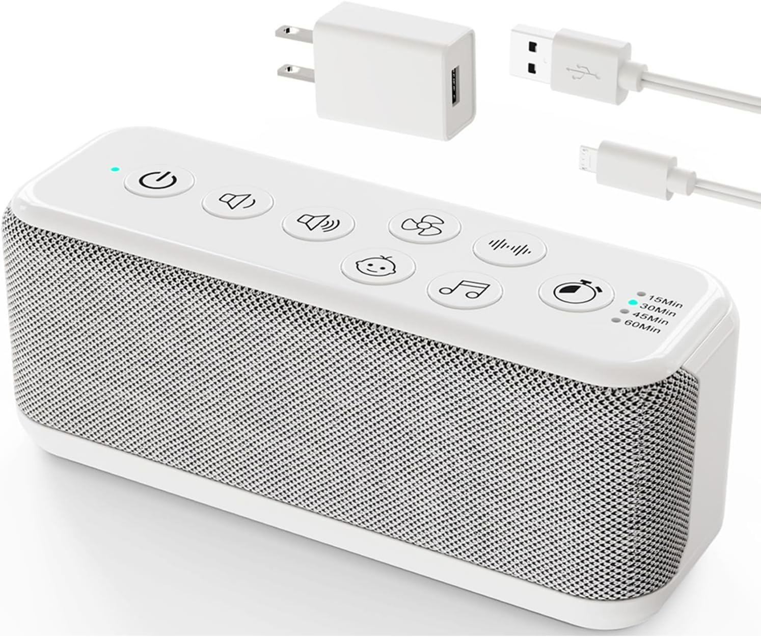 OnLyee White Noise Machine Adult, Sound Machine Rechargeable for Office ...