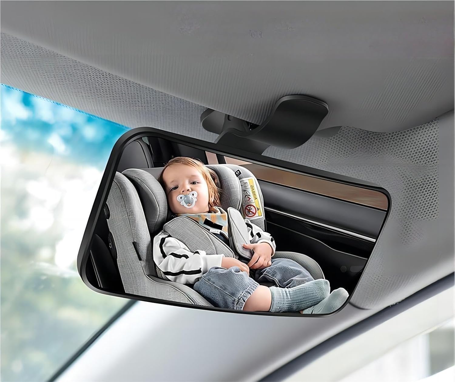 Amazon.com: Car Interior Rearview Baby Mirror - Wide Angle Convex Clip ...