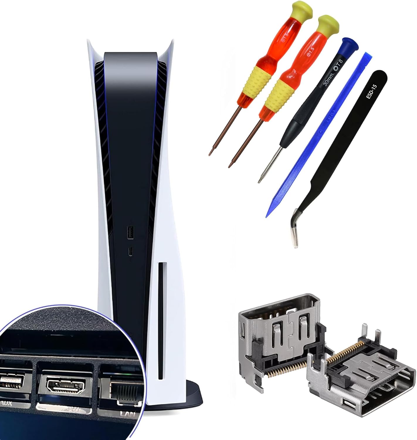 Eaglewireless 2PACK HDMI Port Socket Connector for Sony Playstation 5 ...