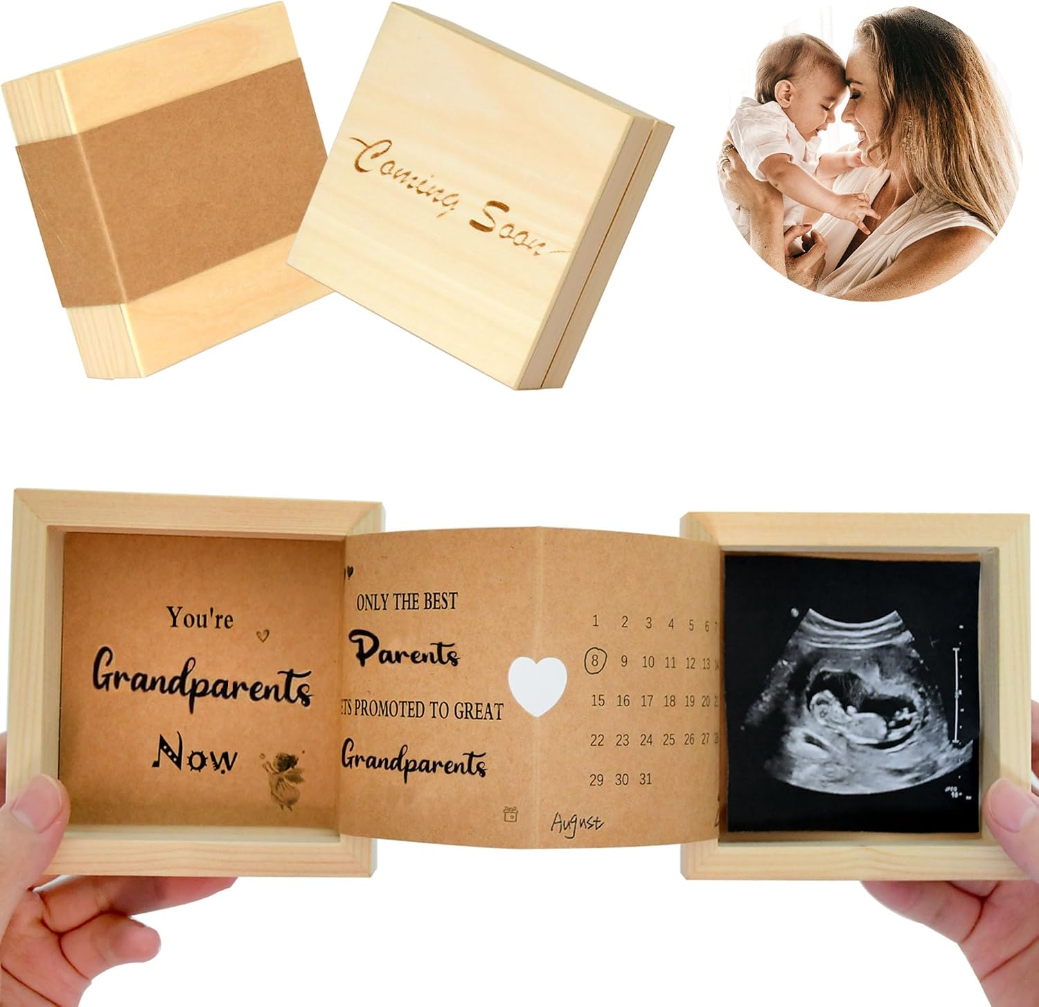 Amazon.com: YiLiiod Pregnancy Announcement for Grandparents, Baby ...