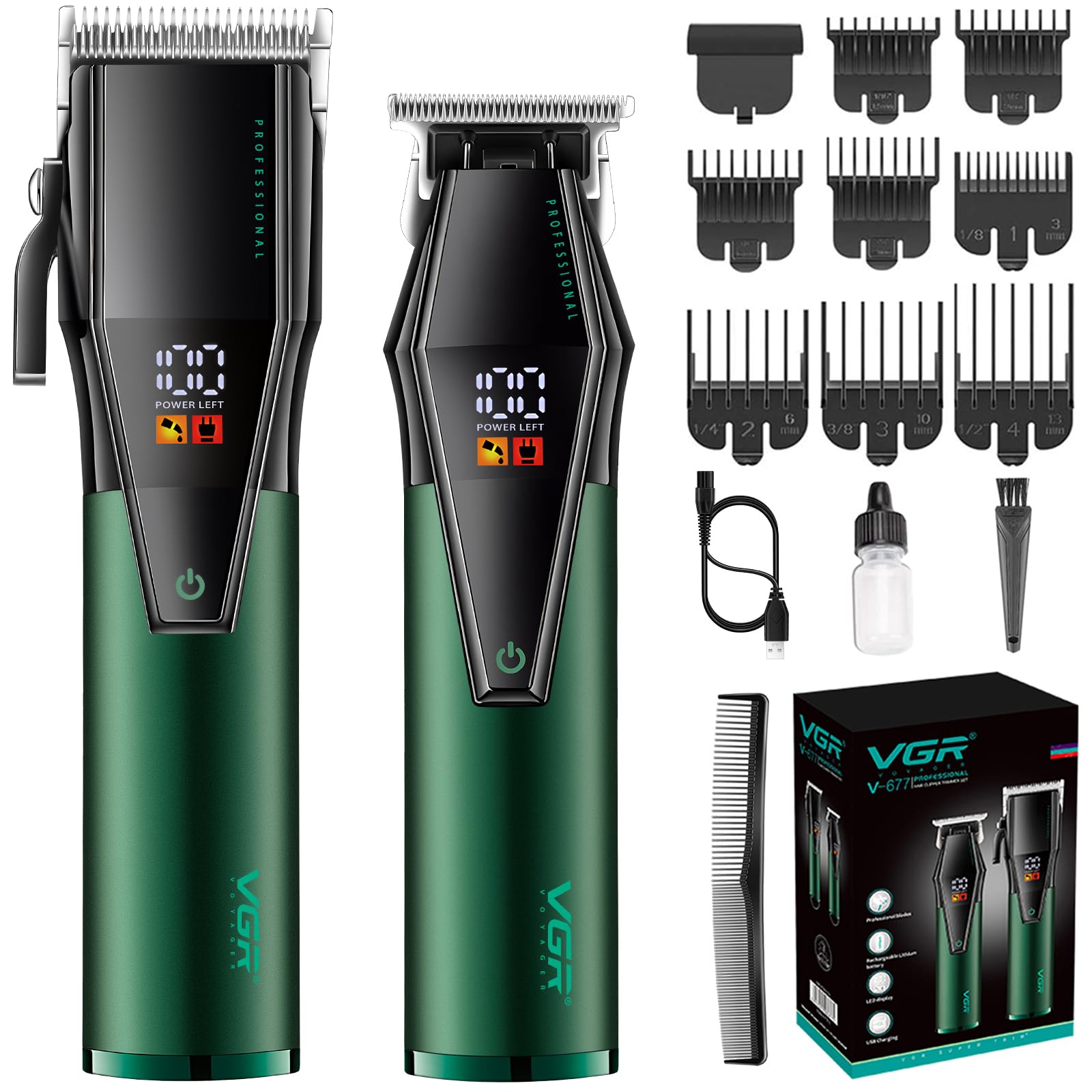 Amazon.com: VGR Professional Hair Clippers for Men, Barber Clipper and ...