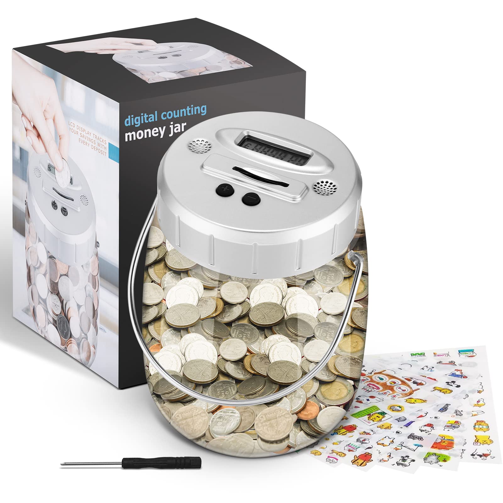 Viitech Electronic Money Box, 2023 Upgrade 2.2L Large Capacity ...