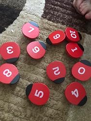 Amazon.com: Counting Ladybugs - Montessori Wooden Counting Toy for ...