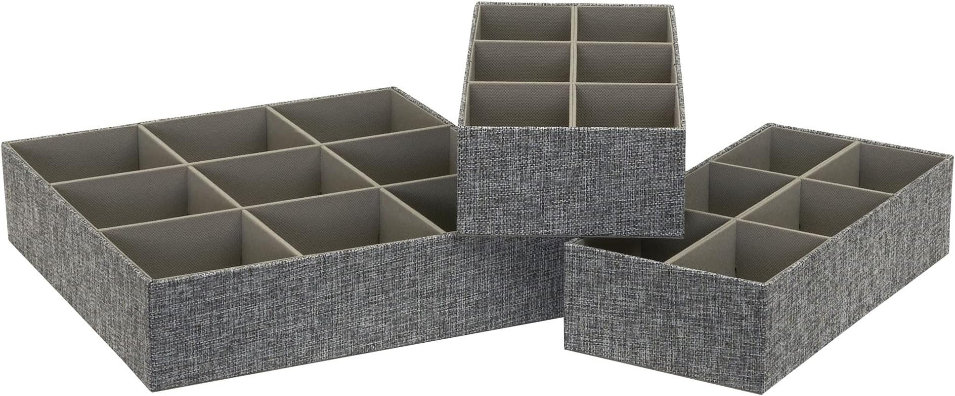 Amazon.com - Household Essentials Drawer Organizer Tray 2 Pack, Gray ...