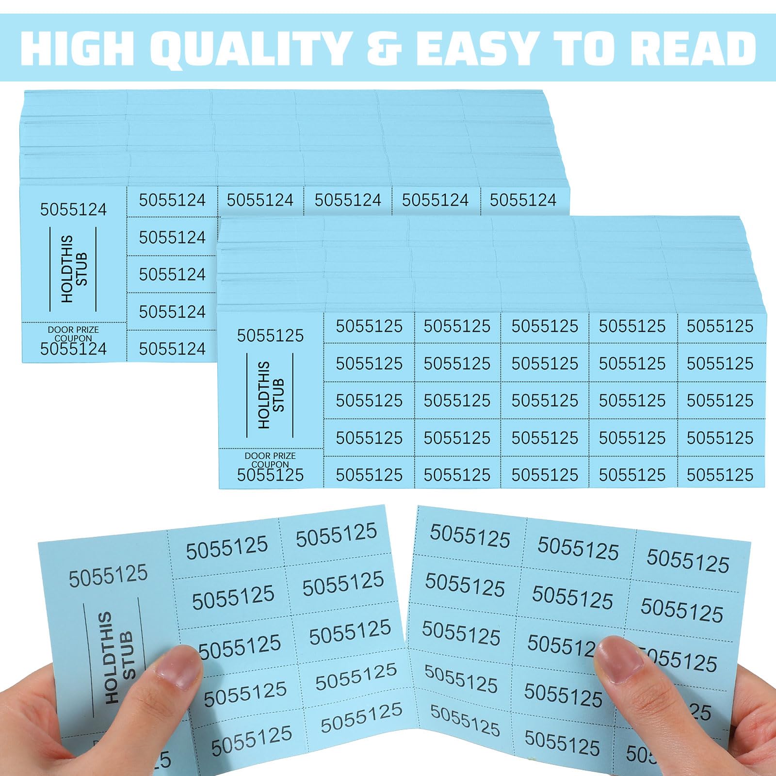 Snapklik.com : Kosiz 1000 Sheets 25 Bid Raffle Ticket Numbers Auction ...