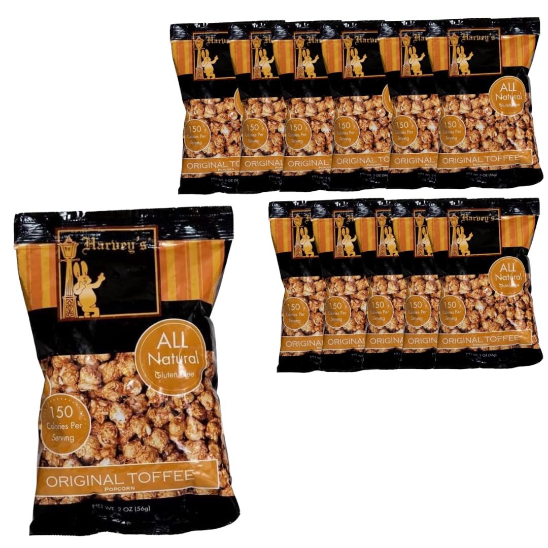Amazon.com: Harvey's Real Butter Toffee Popcorn Made with Real ...