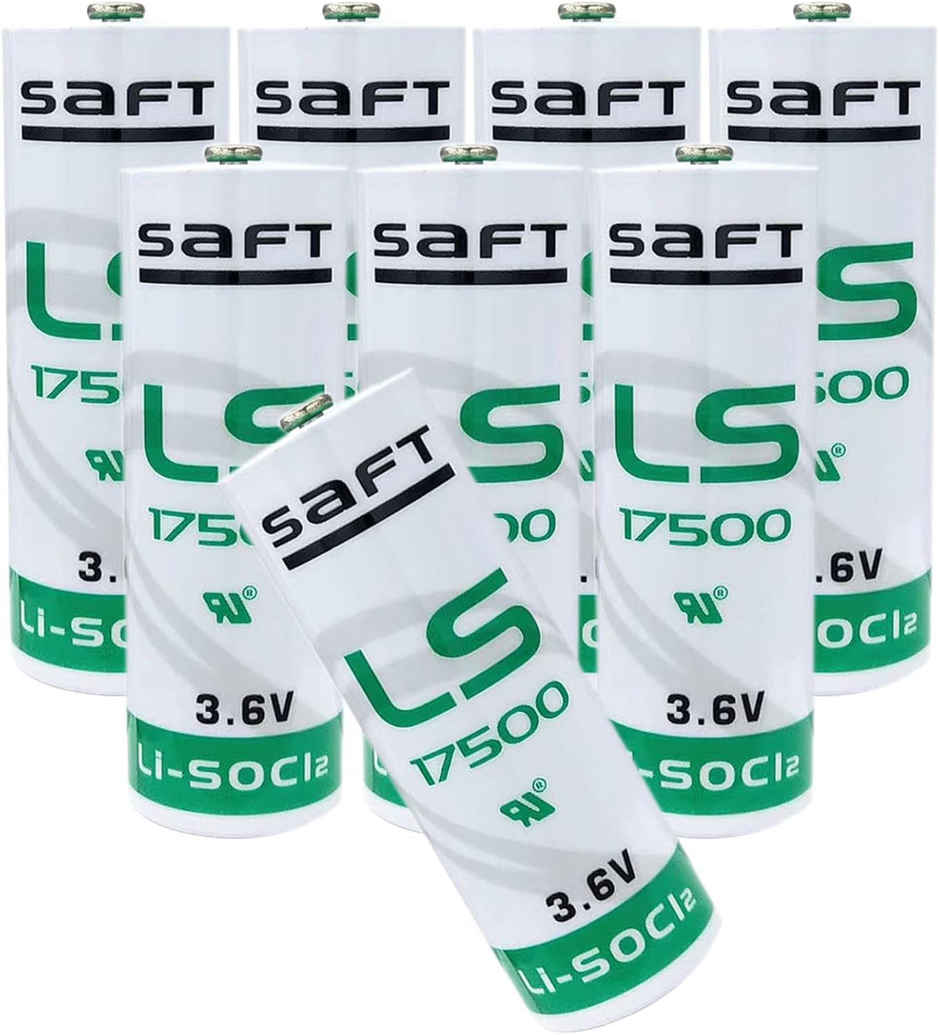 Amazon.com: 8pcs LS17500 3.6v Battery Replacement for SAFT LS 17500 ...