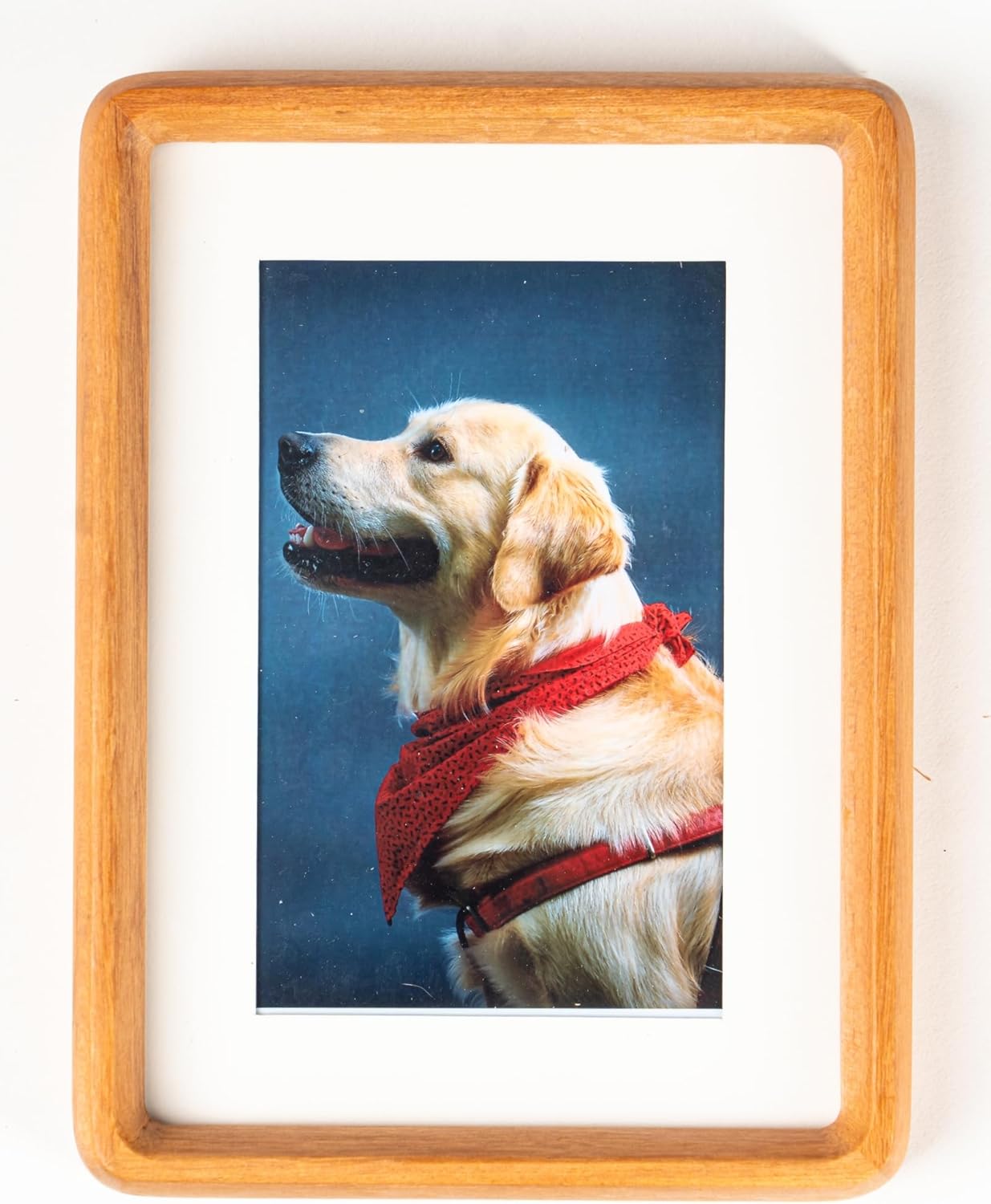 Amazon.com - Xsm Zikky Picture-Photo-Frame-4x6 Natural-Wood-Glass Mat ...