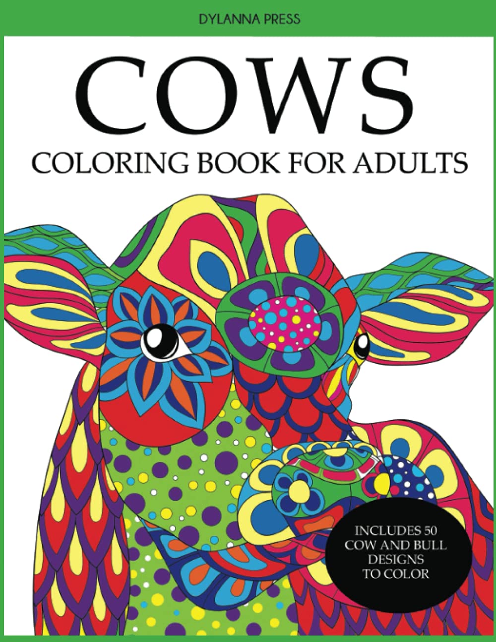 Amazon.com: Cows Coloring Book for Adults: 9781647901400: Dylanna Press ...