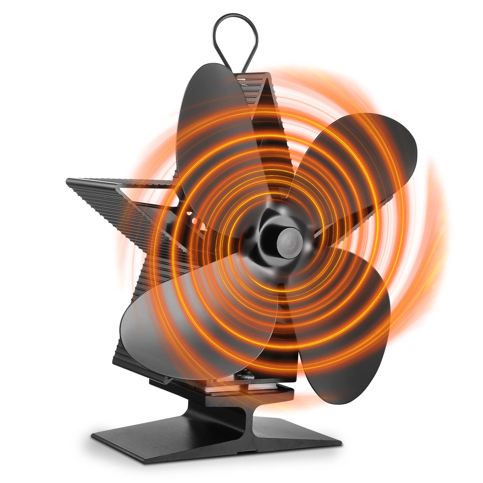 Amazon.com: 4-Blade Heat Powered Stove Fan, Fireplace Fan with Designed ...