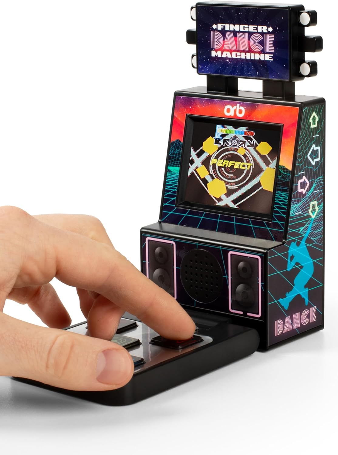 Amazon.com: Orb - Mini Finger Dance Arcade Machine, 19 in-Built Songs ...