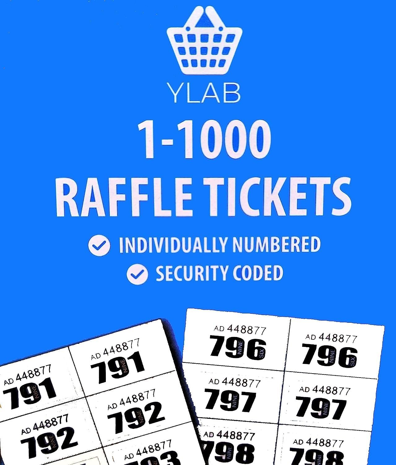 BOOK OF 1000 RAFFLE/CLOAKROOM TICKETS : Amazon.co.uk: Toys & Games