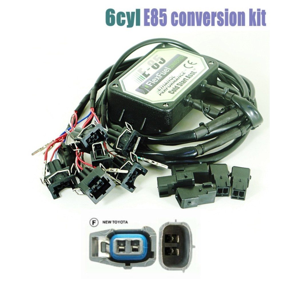 Pomiacam E85 Flex Fuel Conversion Kit 6 Cylinder Car Ethanol ...