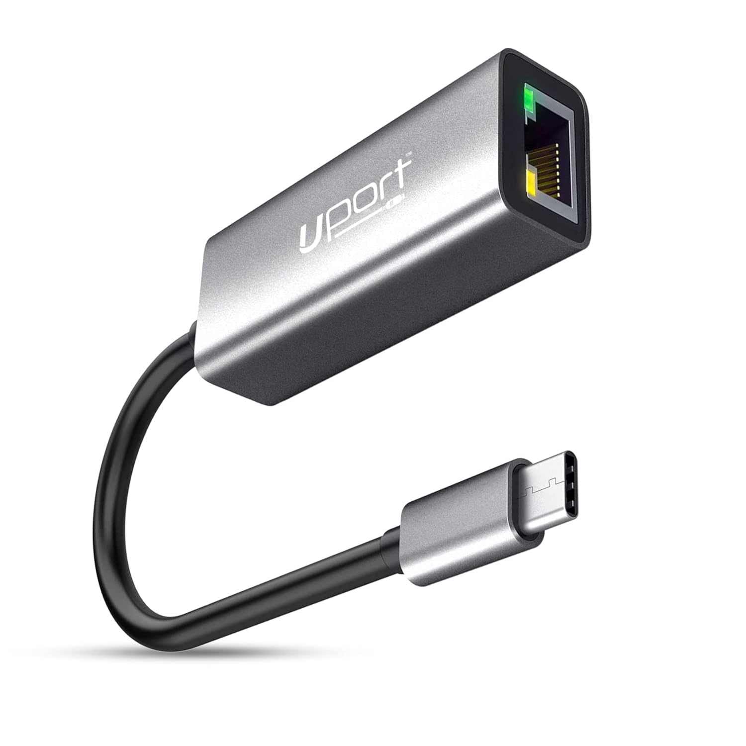 UPORT USB Ethernet Adapter Aluminium USB 3.0 Type-C to Network Gigabit ...