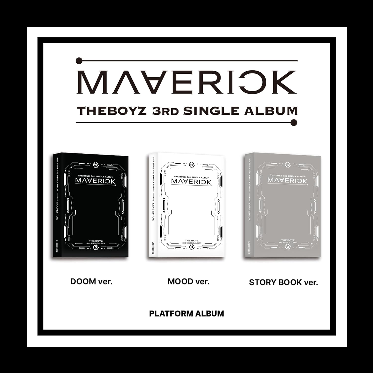 THE BOYZ, ERIC, SANGYEON, JACOB, YOUNGHOON - THE BOYZ MAVERICK 3rd Single Album Platform STORY ...