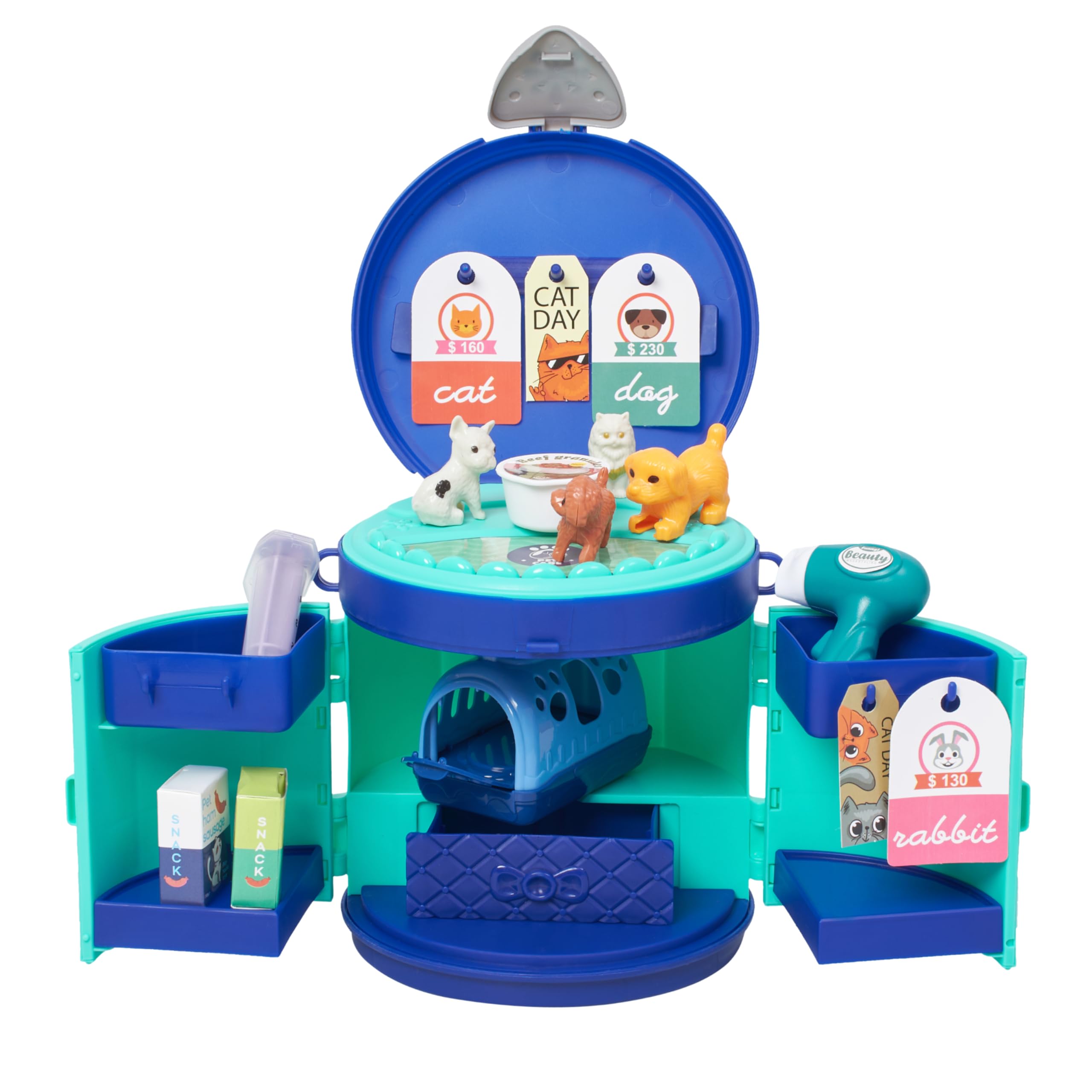 Amazon.com: Dazmers Pet Care Playset - Vet Kit for Kids - Pretend Play ...