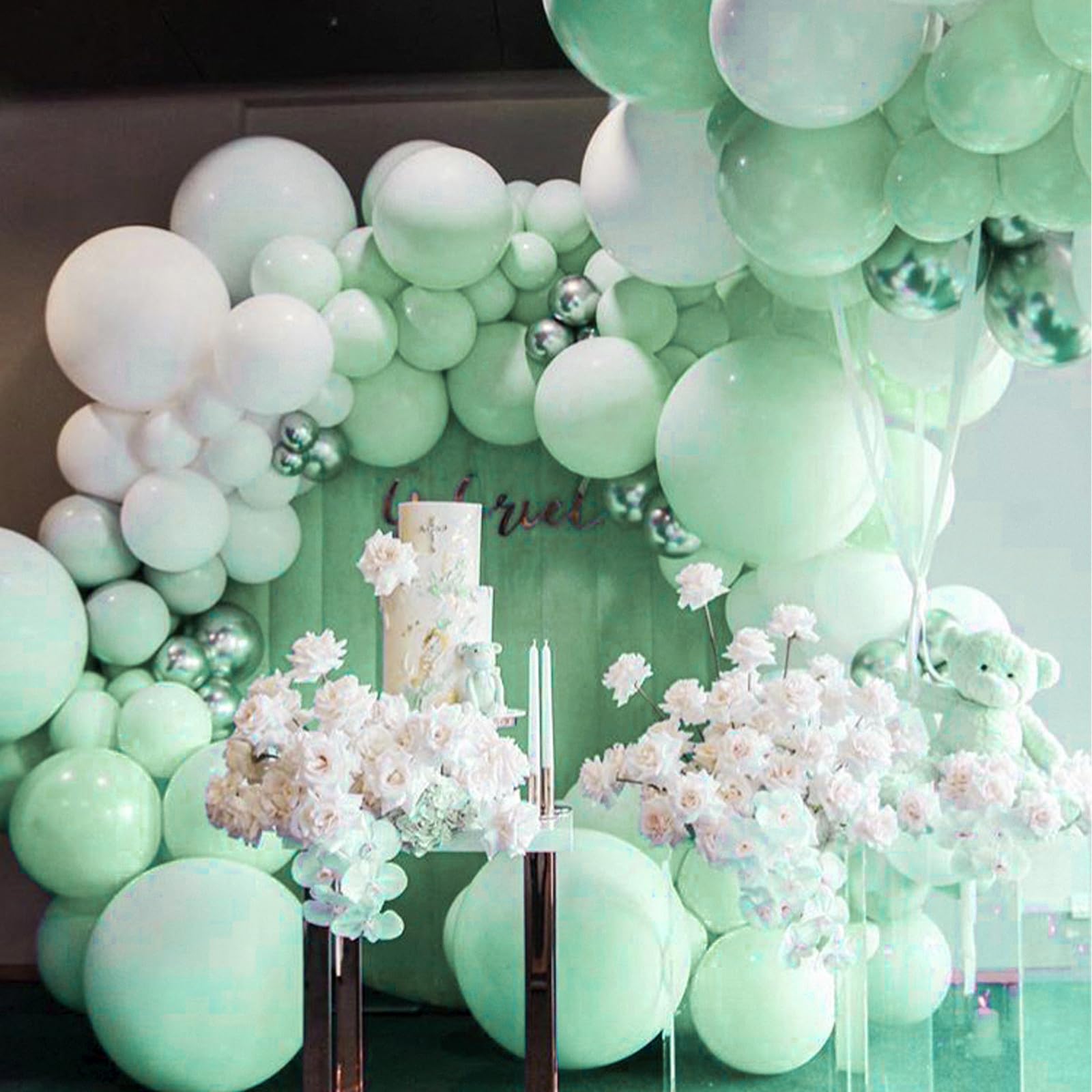 Snapklik.com : Mint Green Balloons 50 Pcs 12 Inch Pastel Light Green ...