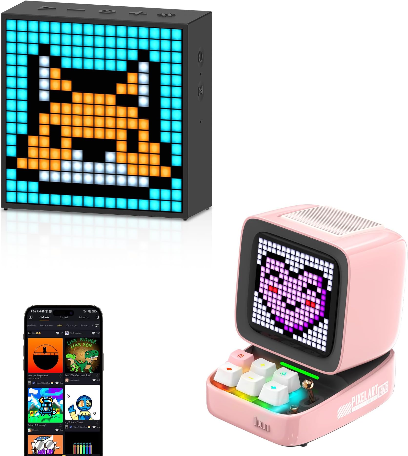 Amazon.com: Divoom TimeBox Evo and ditoo pro - Pixel Art Bluetooth ...