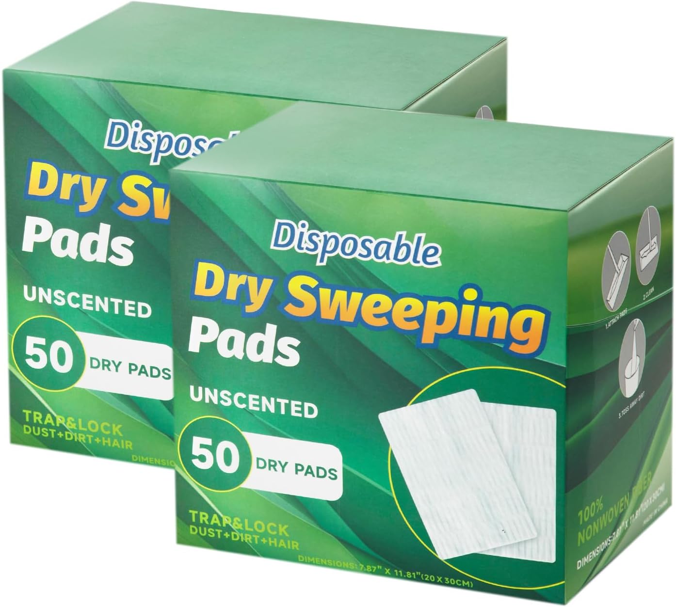 Amazon.com: PEACHICHA Dry Sweeping Cloths Mop Refills Disposable ...