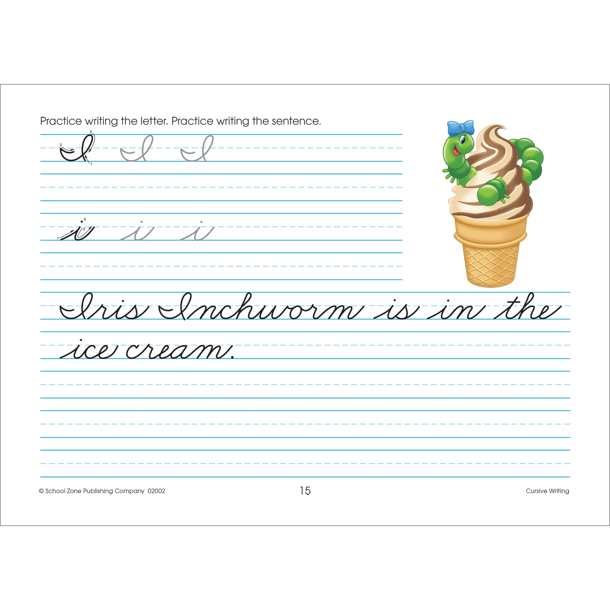 Snapklik.com : School Zone - Cursive Writing Workbook - 32 Pages, Ages ...