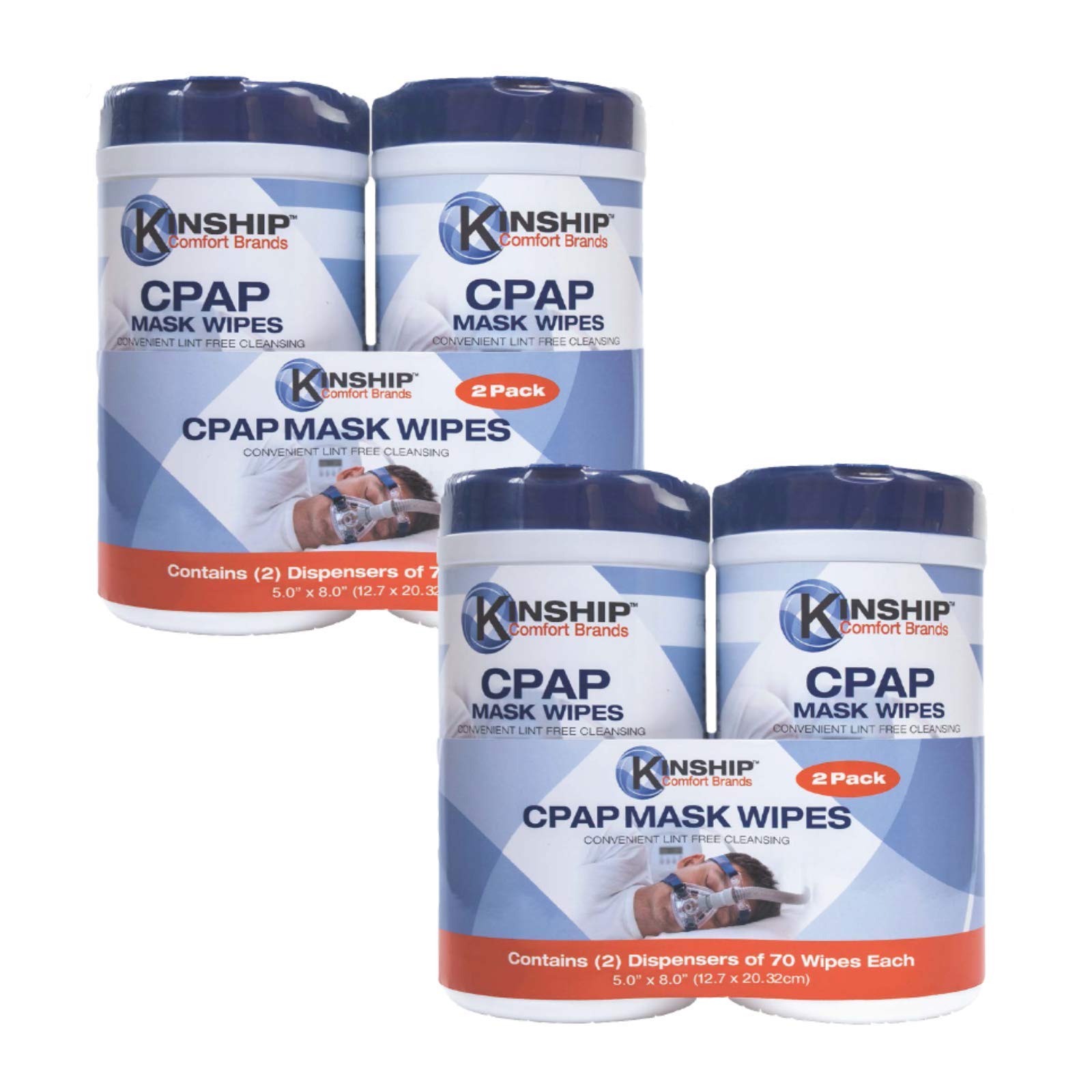 Buy CPAP Wipes (280 Count 4-70 Count Canisters) Lint Free Easy Opening ...
