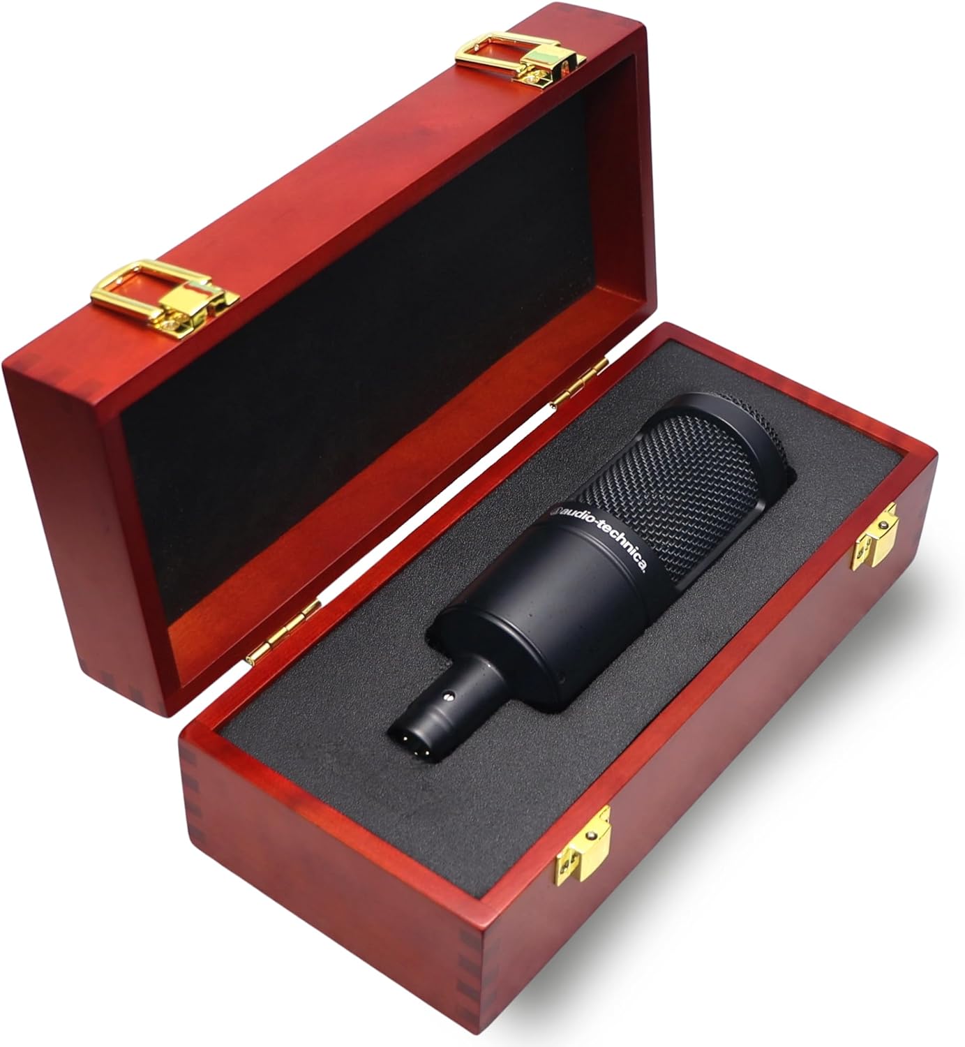 Amazon.com: Wooden Microphone Case For AT2035/AT2050 | Microphone Box ...