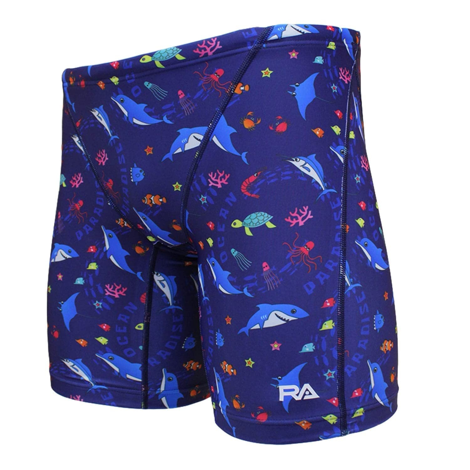 Amazon.co.jp: [アールエー] メンズスパッツ水着 SEA WORLD 123-JSEAW NV M : ファッション