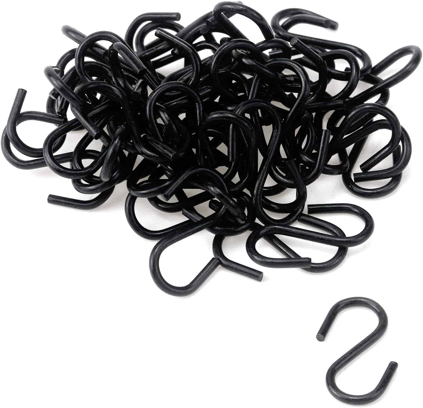 Amazon.com: Clip Strip 100 Pack S Hooks, 1" S Hooks for Hanging Plants ...