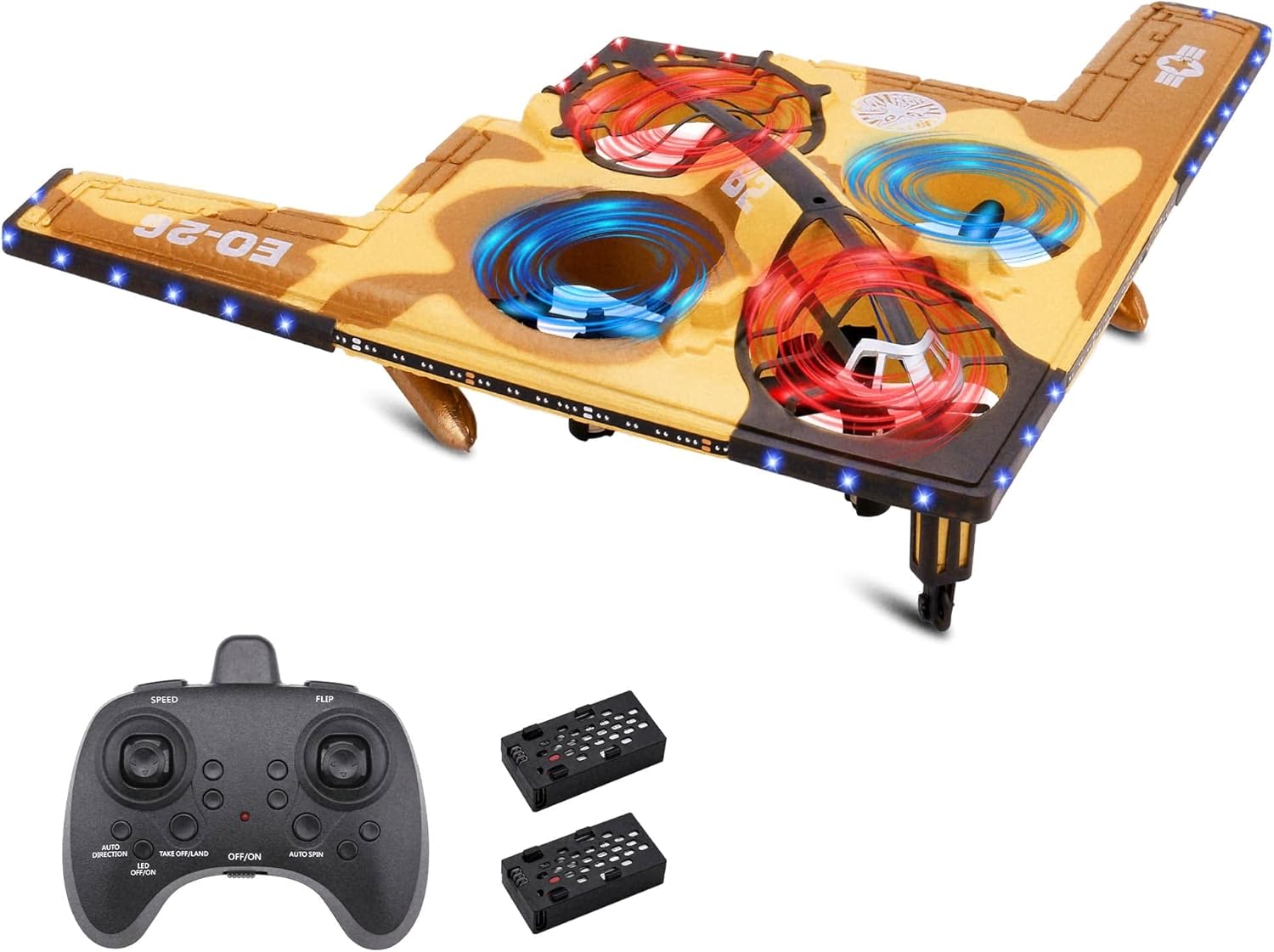 Amazon.com: Rinboqe Beginner Remote Control Airplane for Kids 8-12, RC ...