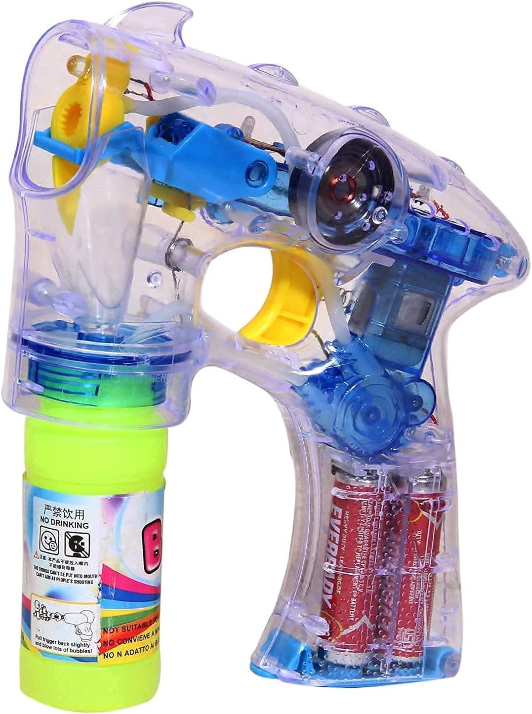 Buy SKY TOYS Bubble Gun Toy 2 Refill Bottle| Bubble Making Gun with LED ...