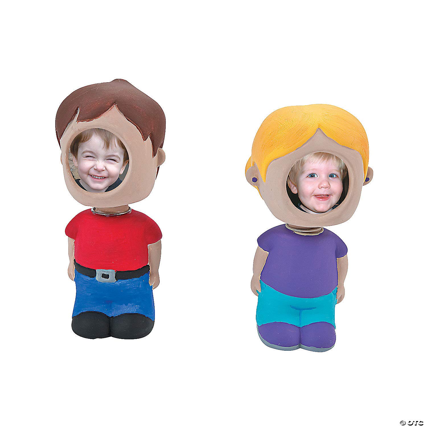 Amazon.com: DIY Ceramic Bobble Head Picture Frames (set of 12) Crafts ...