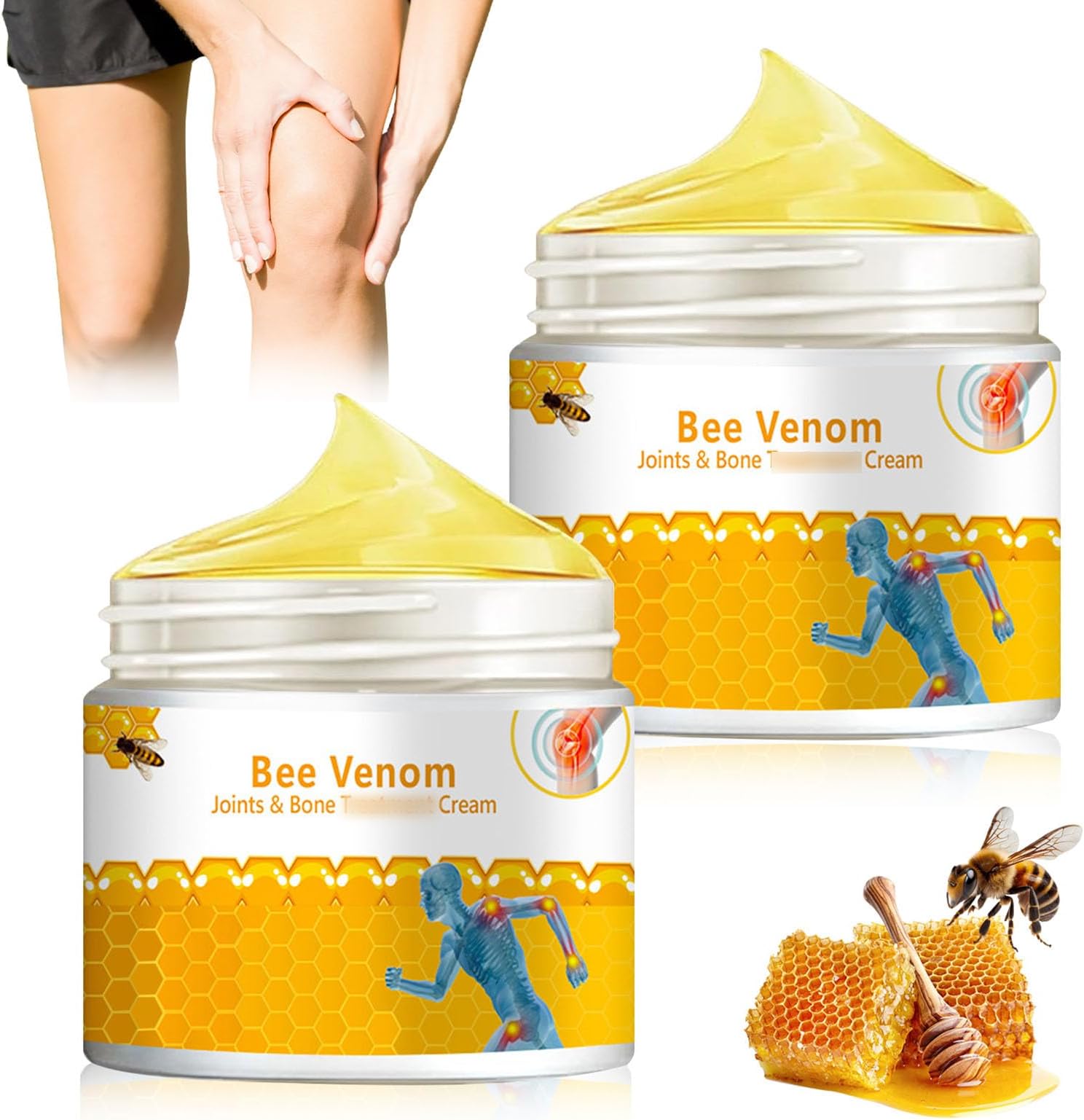 Amazon.com : 2pcs Bee Venom Treatment Cream, New Professional Bee Venom ...