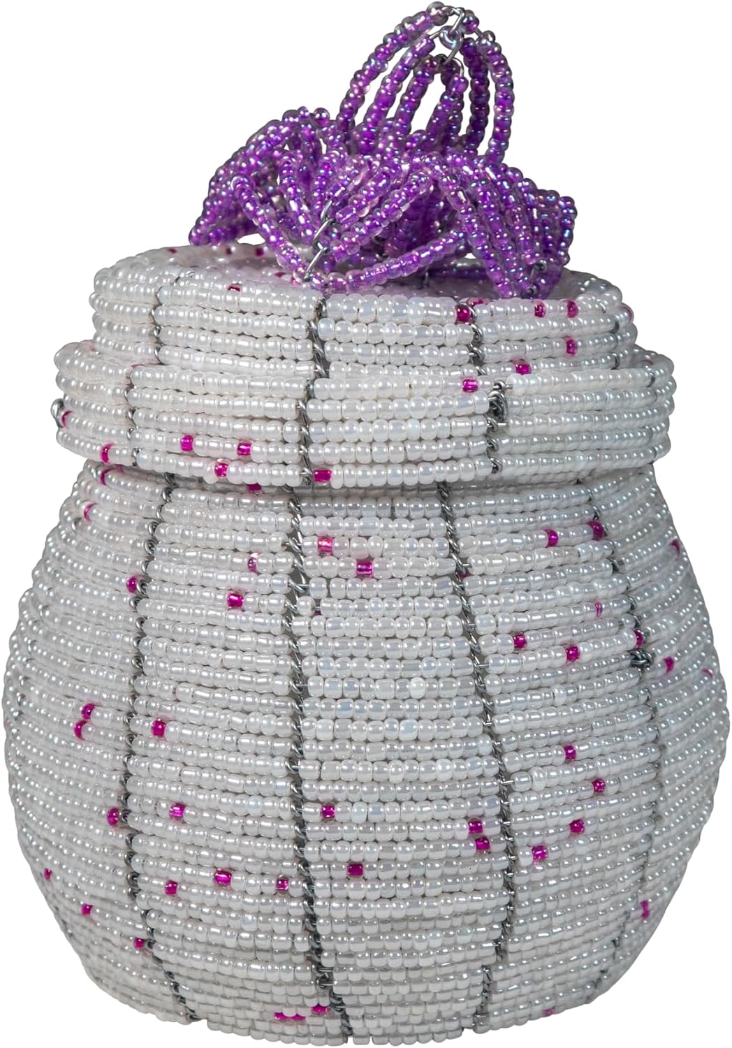 Amazon.com: Handcrafted African Beaded Storage Container from Rwanda ...