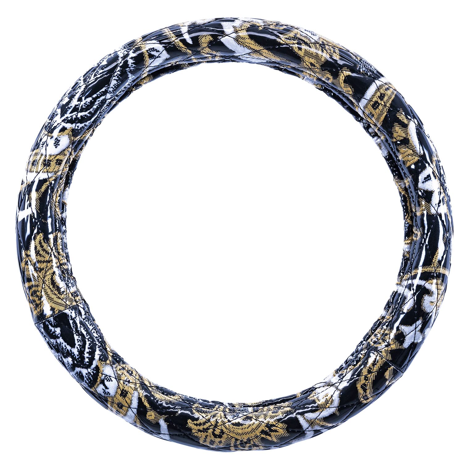 Amazon | 雅(MIYABI) トラック用品 トラックインテリア トラックパーツ トラック内装 金華山シングルダイヤキルトハンドルカバー モンロー ブラック 2L(46～46.5cm ...