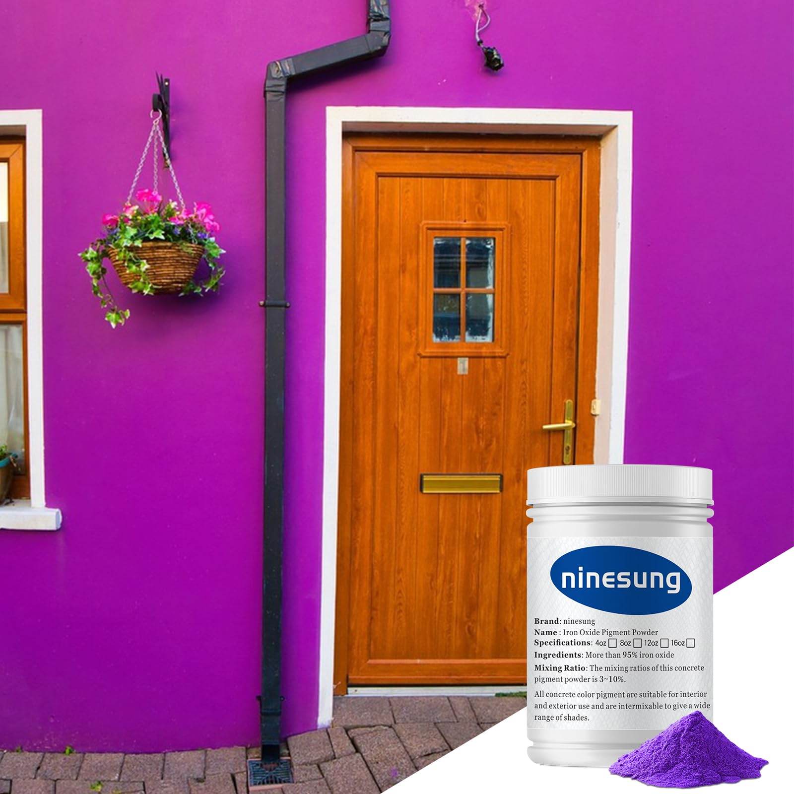 Snapklik.com : Iron Oxide Powder, Concrete Pigment- Purple Iron Oxide ...